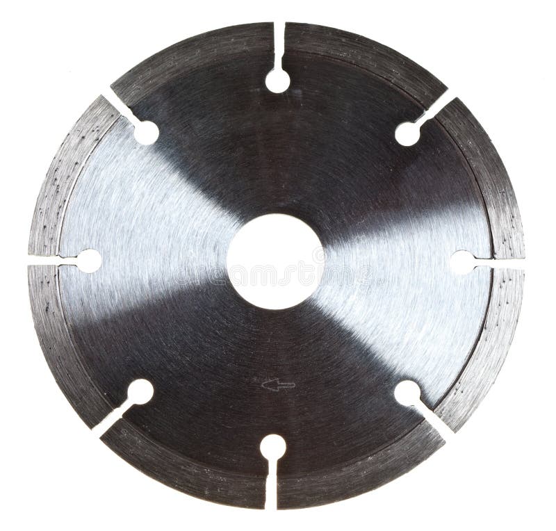 Segment Diamond Disk on a White Background Stock Photo - Image of steel ...