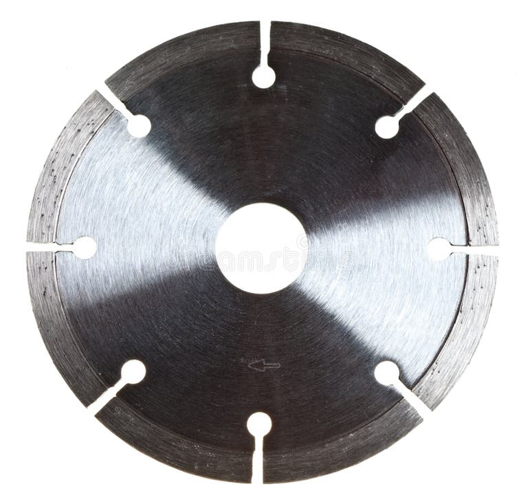 Segment Diamond Disk on a White Background Stock Photo - Image of steel ...