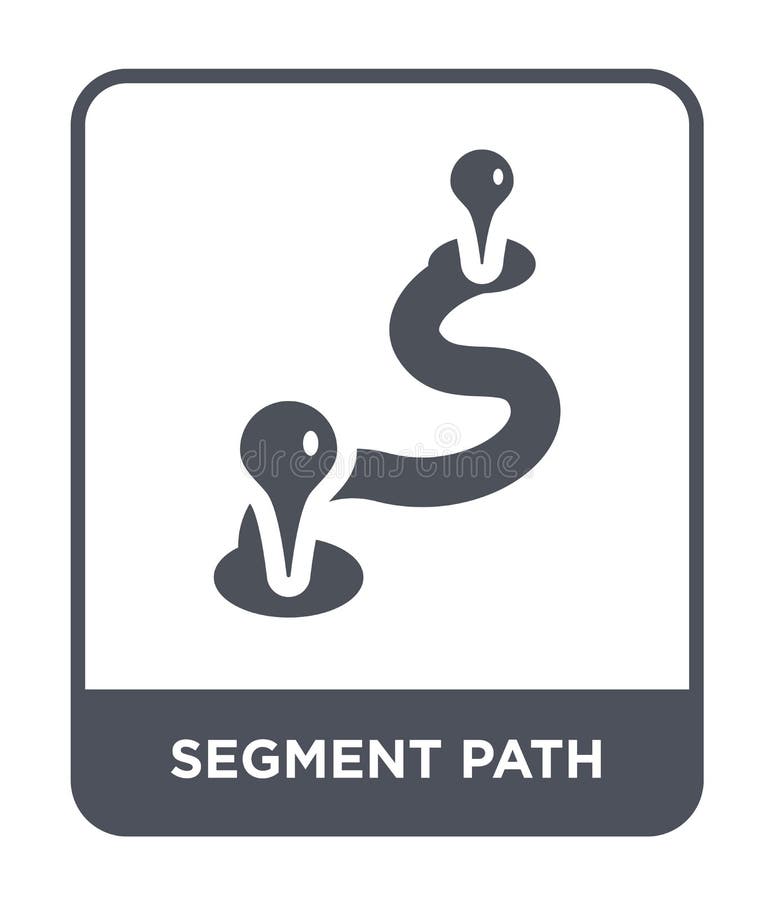 Segment Path Icon in Trendy Design Style. Segment Path Icon Isolated on ...