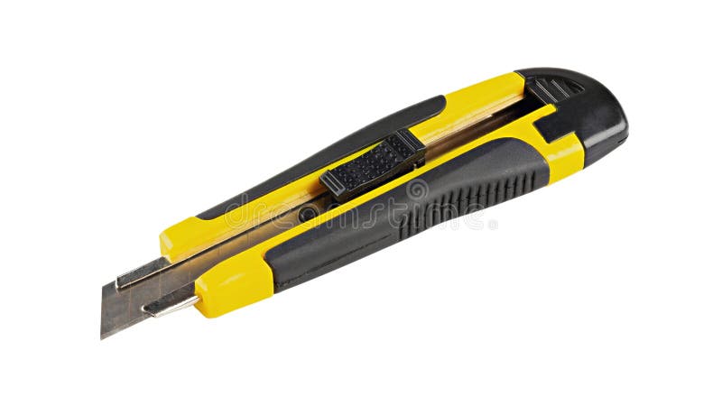 Segmented Blade or Snap-off Blade Utility Knife Isolated on White ...