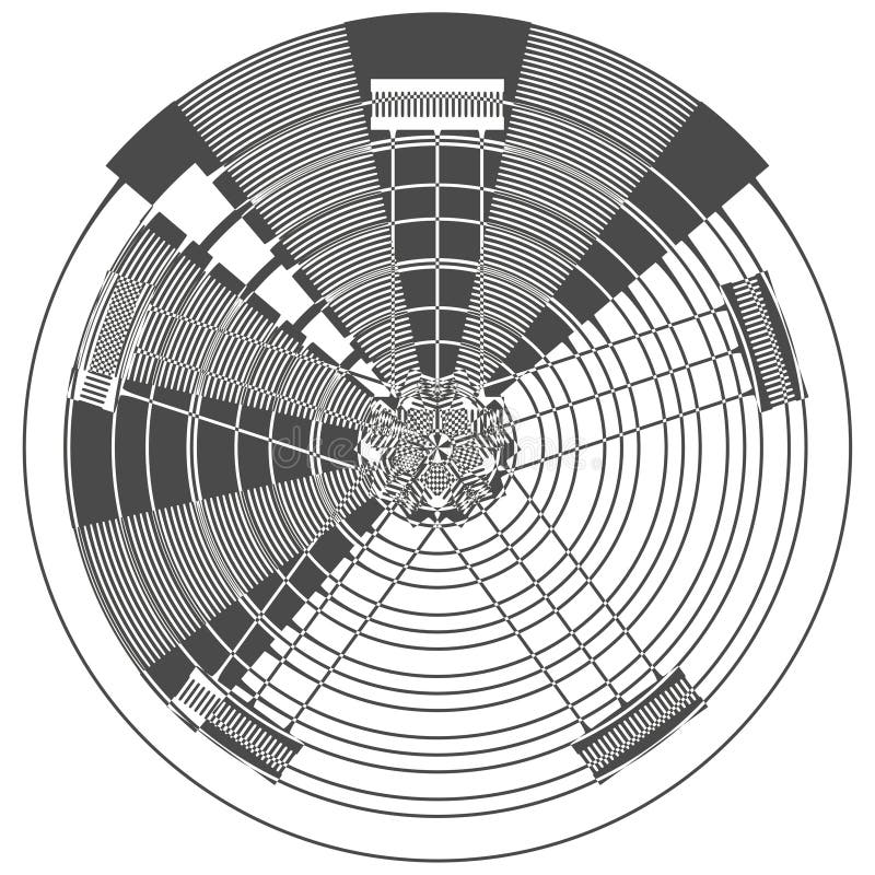 Segmented Circle Chart. Radial Sector Diagram. Abstract Wheel Vector ...