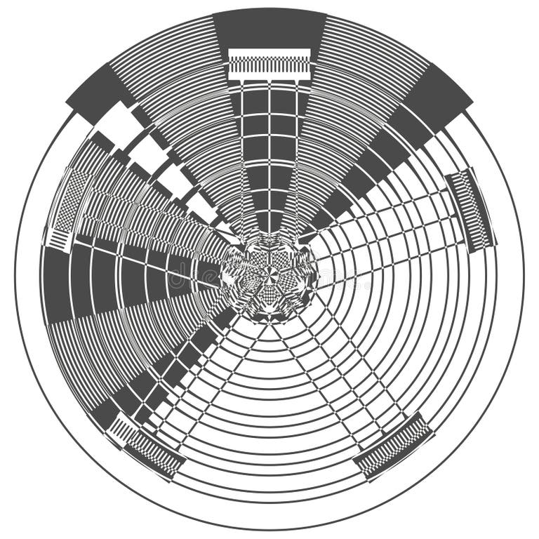 Segmented Circle Chart. Radial Sector Diagram. Abstract Wheel Vector ...