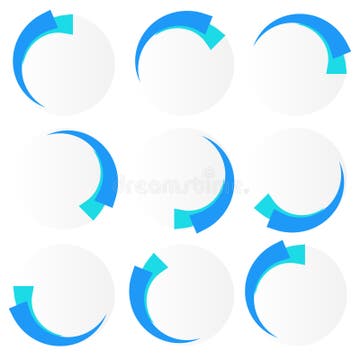Segmented Circle, Circular Preloader, Buffer and Progress Bar. Completion, Progression, Stage ...