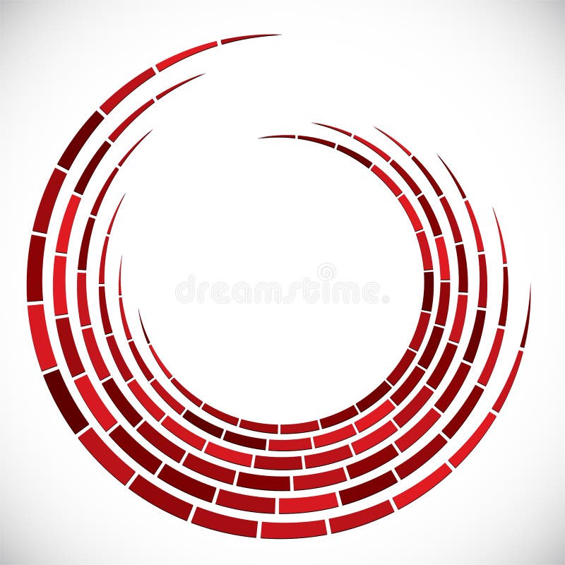 Abstract Concentric Circle. Spiral, Swirl, Twirl Element. Circular and ...