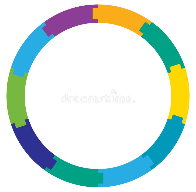 Segmented Circle(s) from 2 To 20 Parts. Circular Pie-chart, Pie-graph ...
