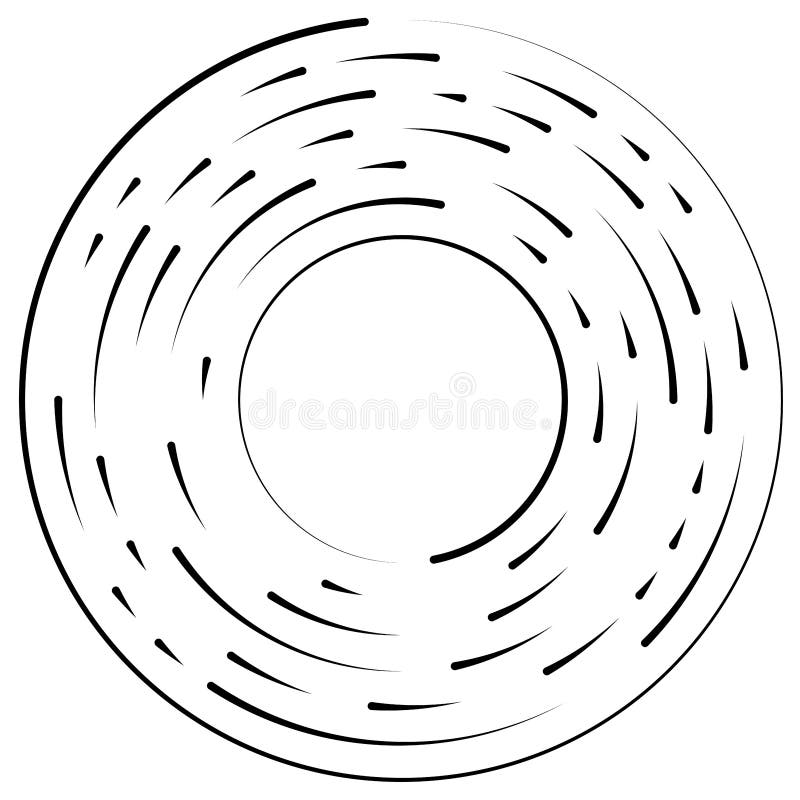 Segmented Circular, Concentric Circle Element Stock Vector ...