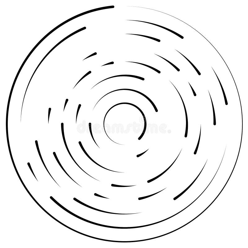 Segmented Circular, Concentric Circle Element Stock Vector ...