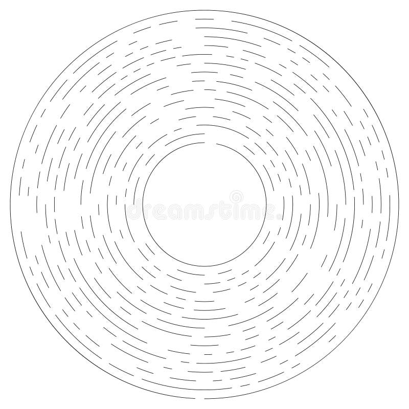 Segmented Circular, Concentric Circle Element Stock Vector ...