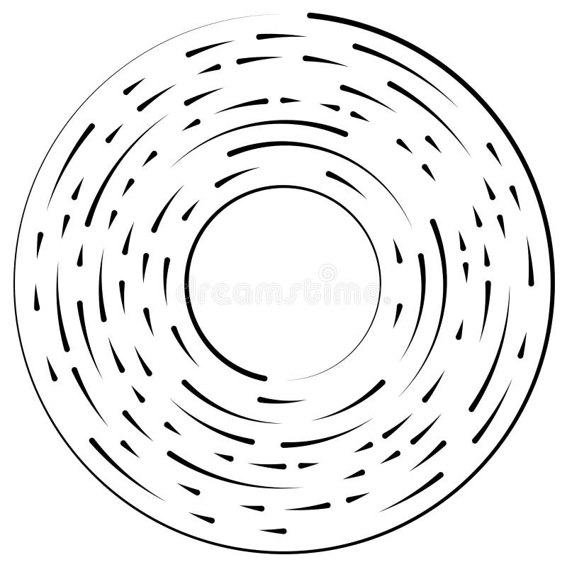 Segmented Circular, Concentric Circle Element Stock Vector ...