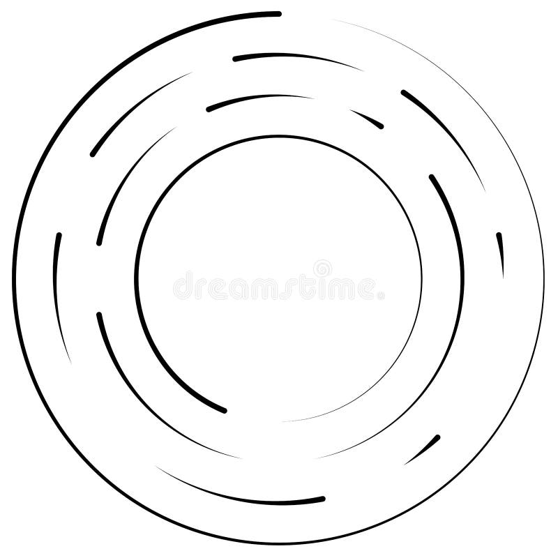 Segmented Circular, Concentric Circle Element Stock Vector ...