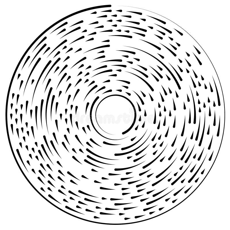Segmented Circular, Concentric Circle Element Stock Vector ...