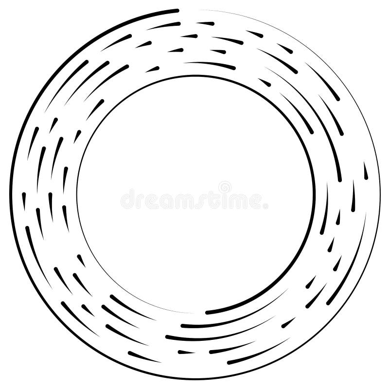 Segmented Circular, Concentric Circle Element Stock Vector ...