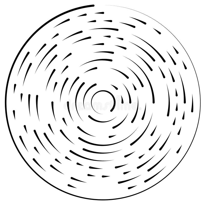 Segmented Circular, Concentric Circle Element Stock Vector ...