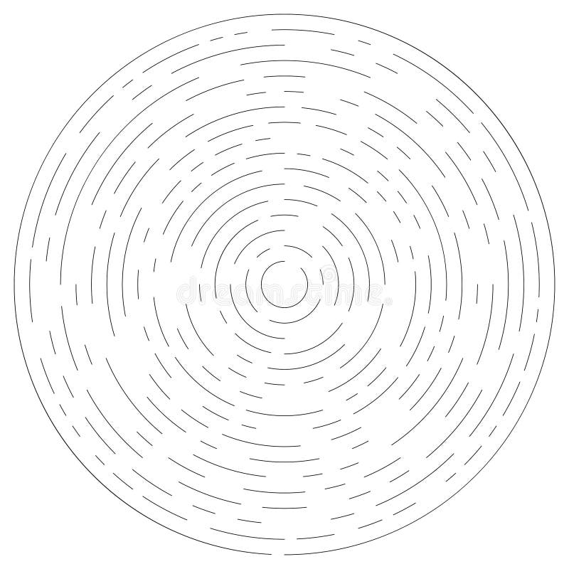 Segmented Circular, Concentric Circle Element Stock Vector ...