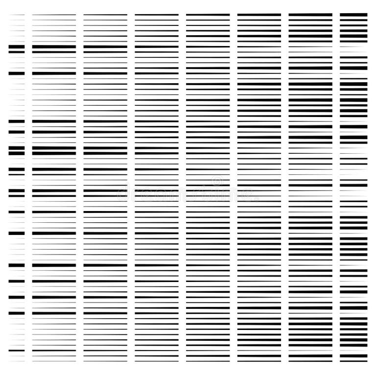 Segmented, Dashed Lines, Stripes Abstract Geometric Pattern. Irregular ...