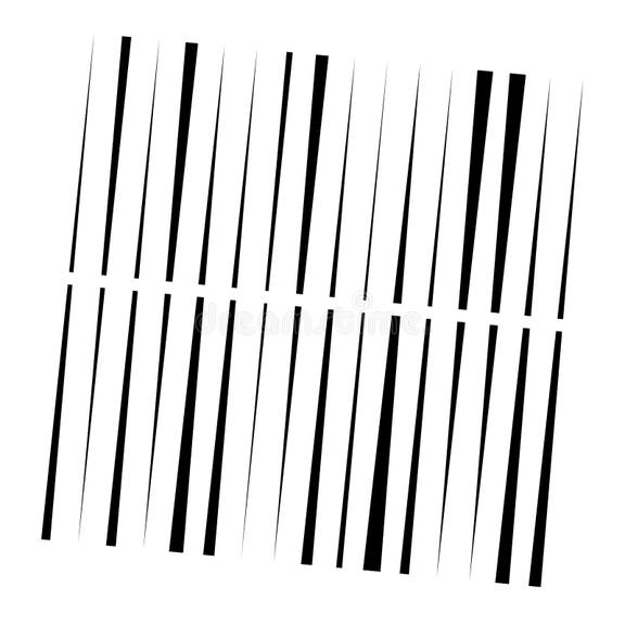 Segmented, Dashed Lines, Stripes Abstract Geometric Pattern. Irregular ...