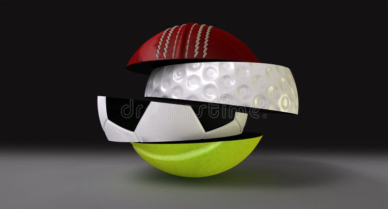 Segmented Fragmented Round Sports Ball Stock Illustration ...