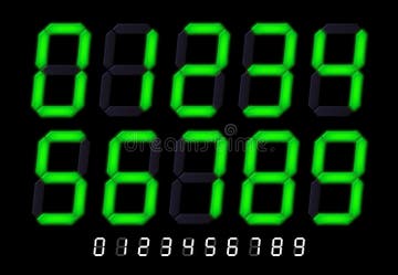 Lcd Font Stock Illustrations – 1,196 Lcd Font Stock Illustrations ...