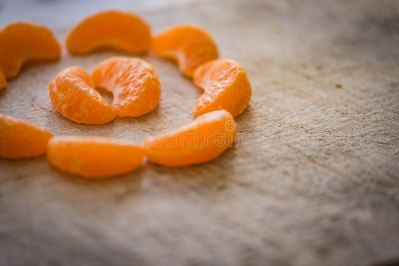 Segmented orange stock image. Image of fruit, arrange - 99756505