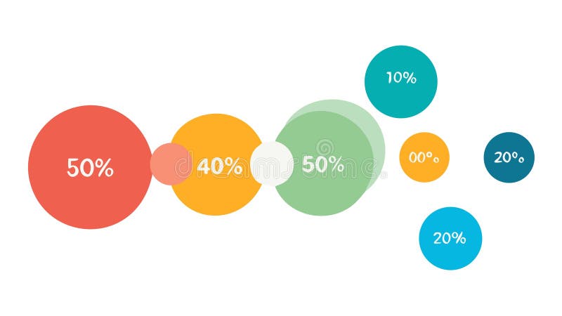 Segmented Pie Charts Vector Analysis, Proportional Data, Vector Design ...