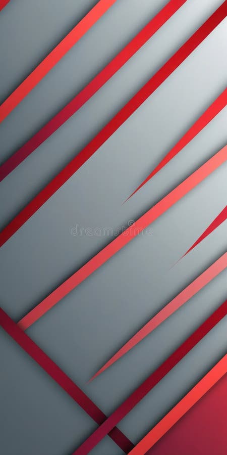 Segmented Shapes in Gray and Crimson Stock Image - Image of abstract ...