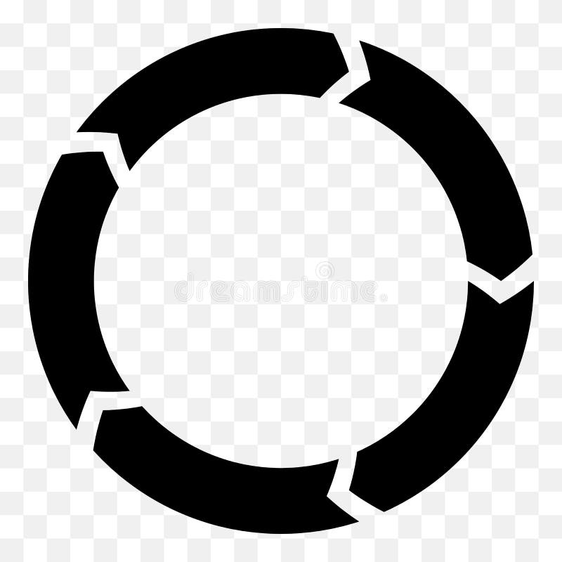 Rund Pil, Cirkelpilsymbol Rotation Omstart, Vridning, Tur Vektor ...