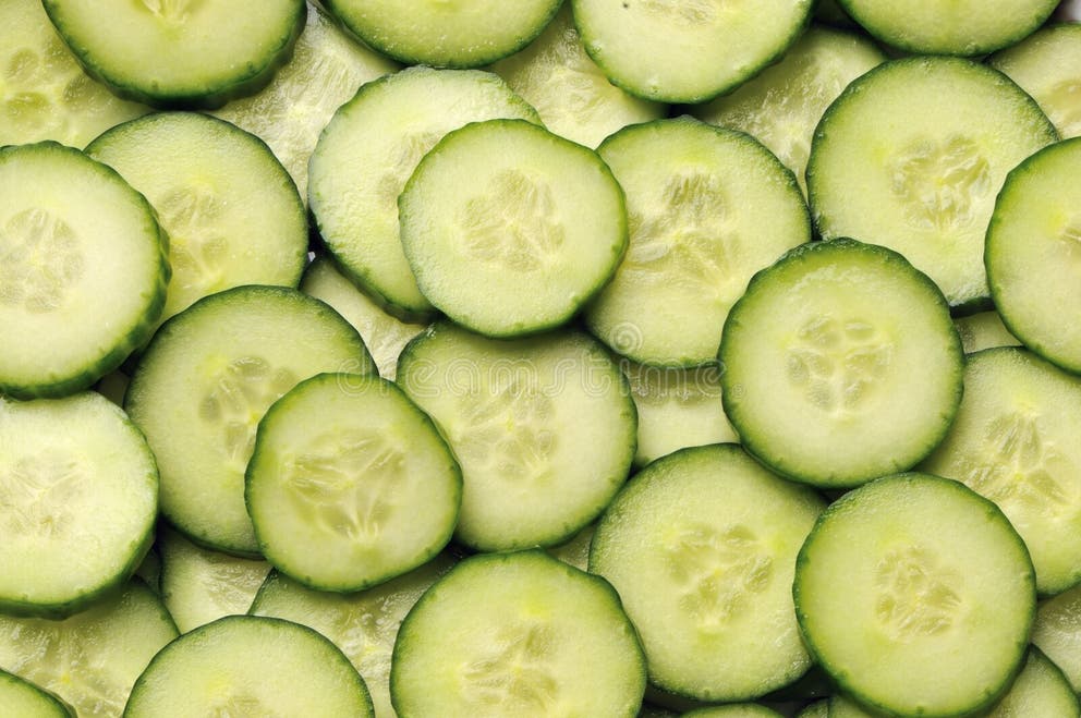 Segments of cucumbers stock photo. Image of frame, seed - 19942934