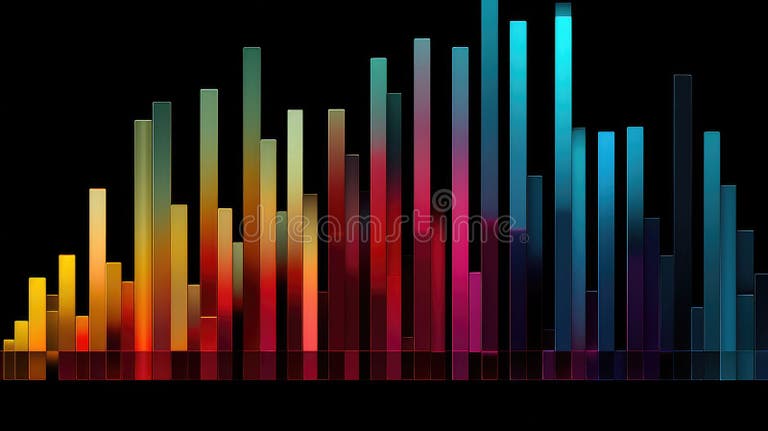 Segments data bar chart stock illustration. Illustration of composition ...