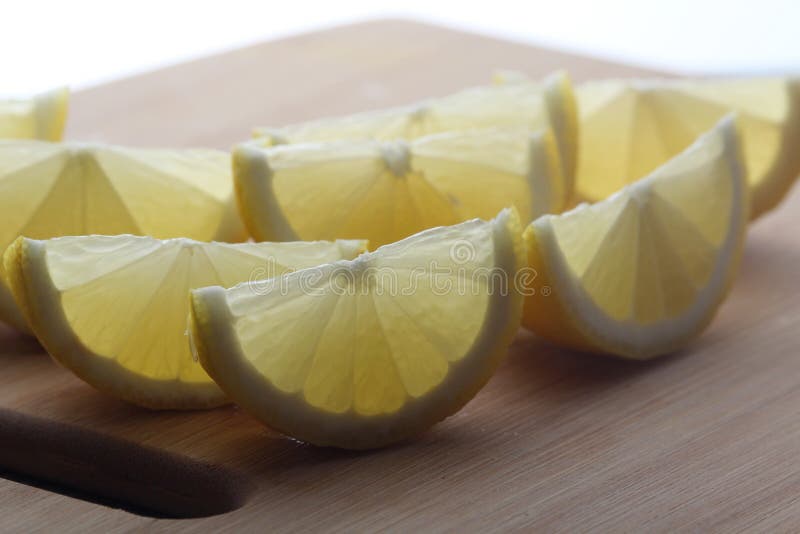 Segments of Lemon in Counter Light Stock Image - Image of ingredient ...