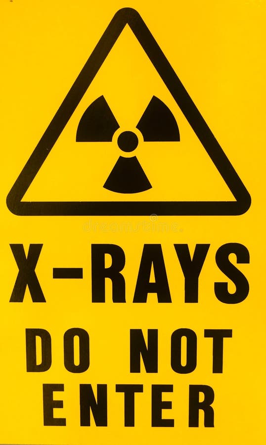 Segnale Di Pericolo Dei Raggi X Immagine Stock - Immagine di medico ...