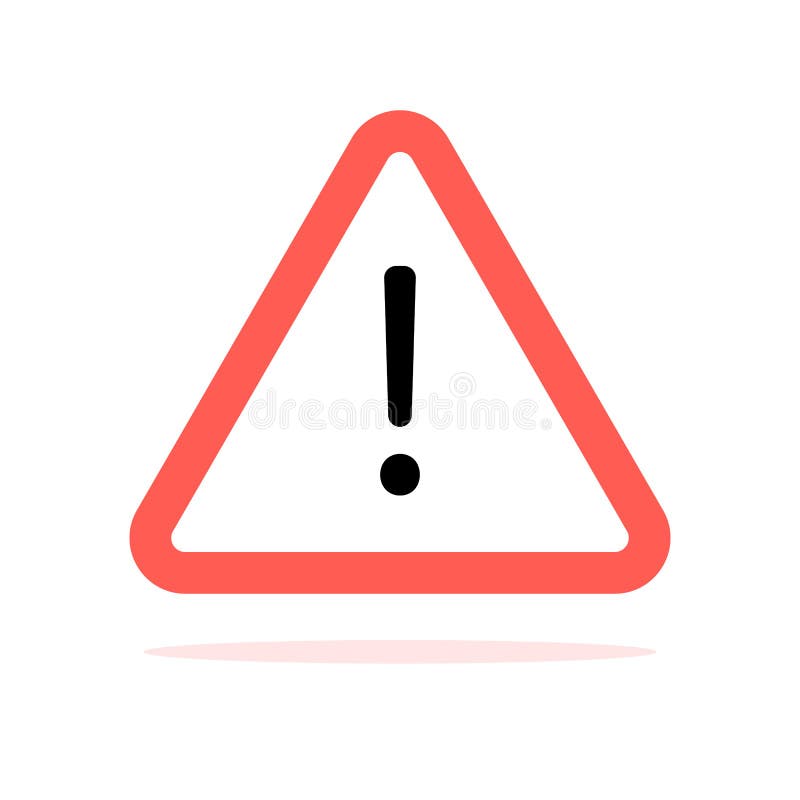 Segno Rosso Triangolare Del Pericolo Illustrazione Vettoriale ...