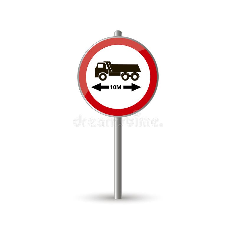 Icona Colorata Limite Di Lunghezza Elemento Dei Segnali Stradali E ...