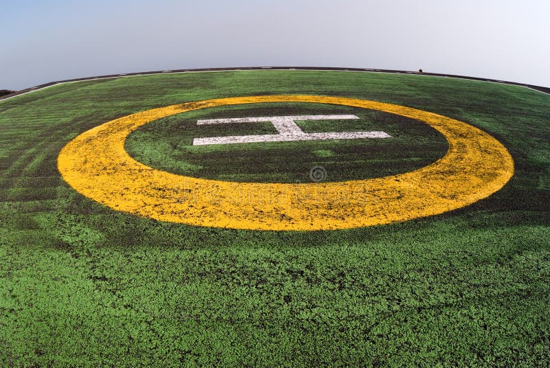 Segnale Visivo Dell'eliporto Fotografia Stock - Immagine di staccare ...