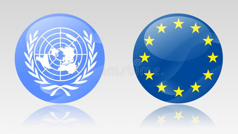 Bandiera Delle Nazioni Unite Immagine Stock Editoriale - Illustrazione ...