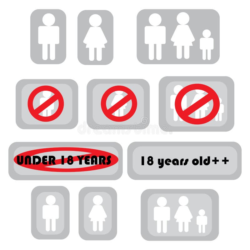 Segni Di Simbolo Circa La Gente Illustrazione Vettoriale ...