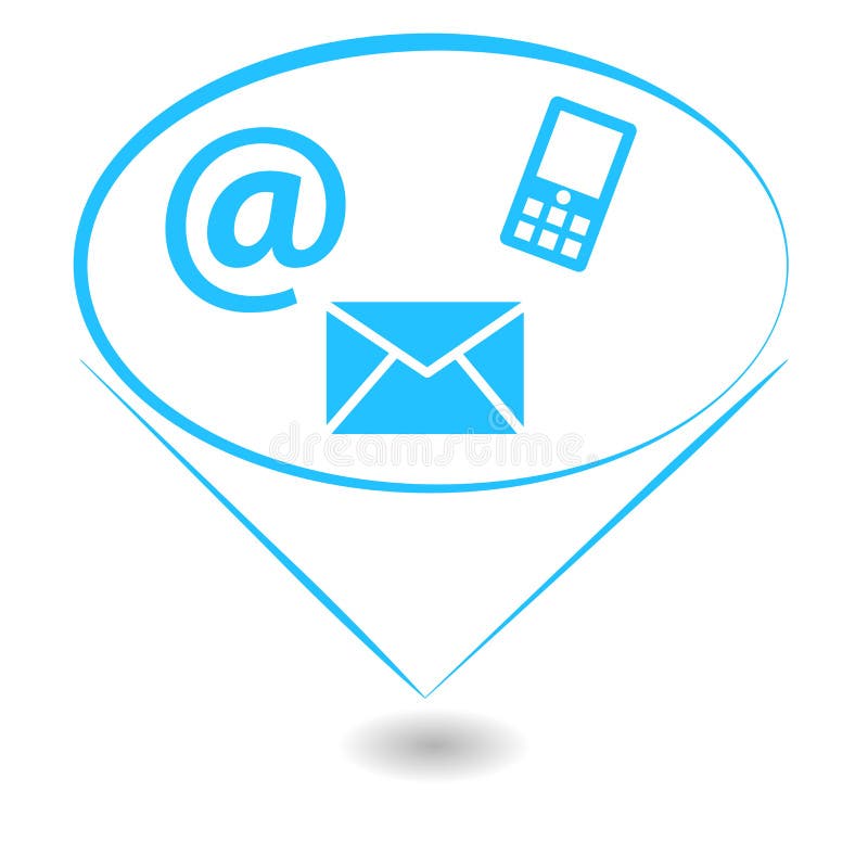 Contatto Telefonico Noi Segno Illustrazione di Stock - Illustrazione di ...