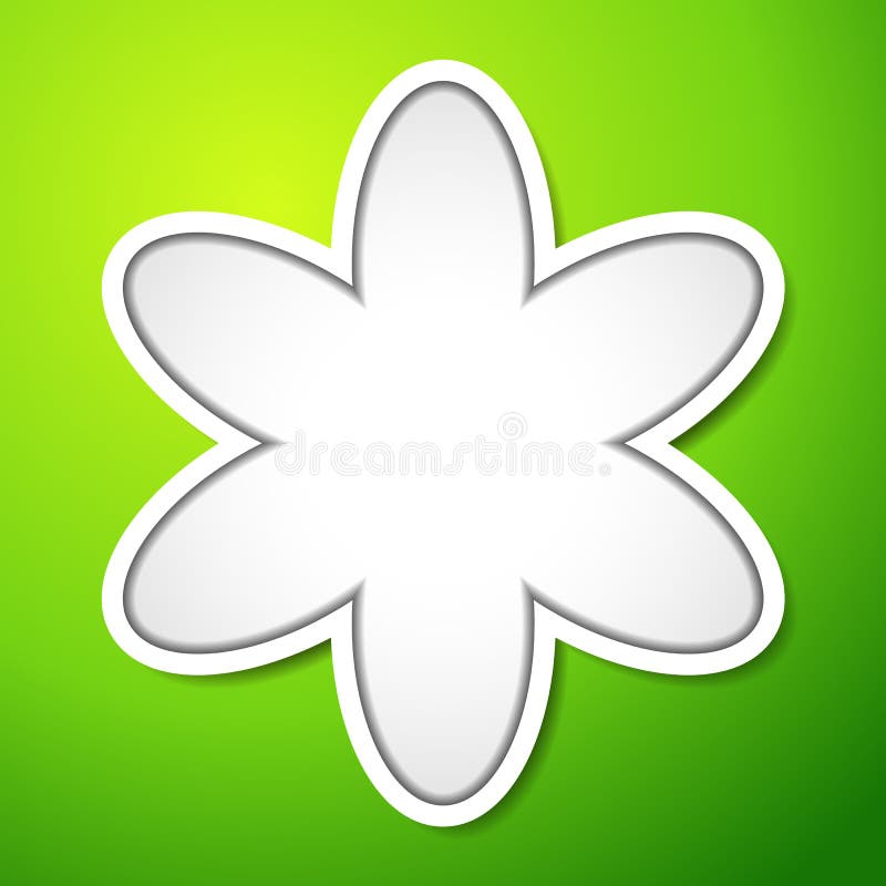 Segno Del Fiore Con Le Ombre Illustrazione Vettoriale - Illustrazione ...