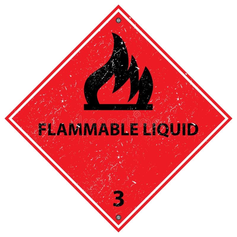 Liquido infiammabile illustrazione vettoriale. Illustrazione di ...