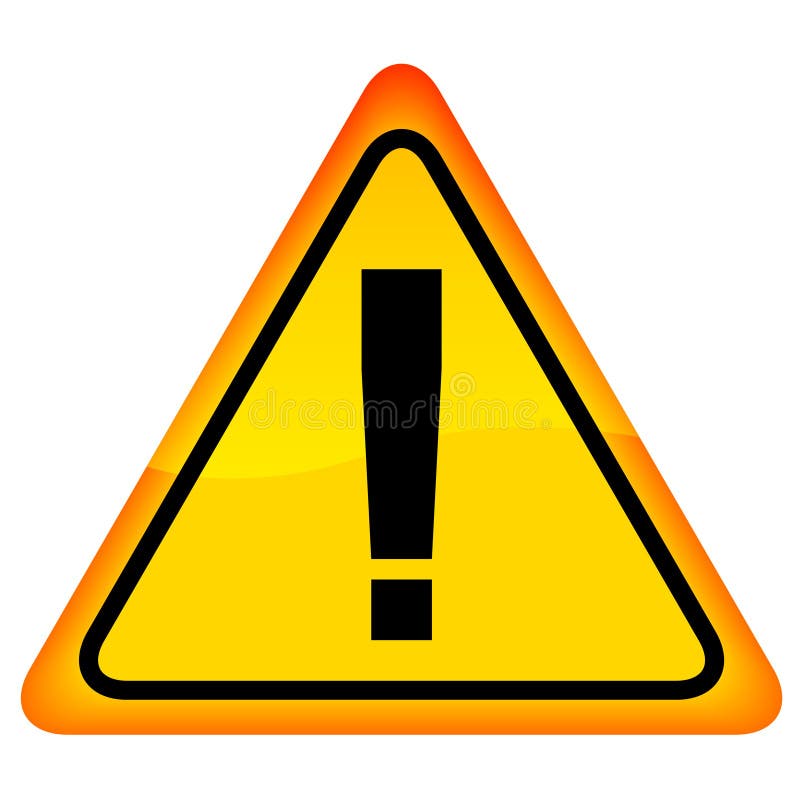 Segno Del Pericolo Di Esclamazione Illustrazione di Stock ...