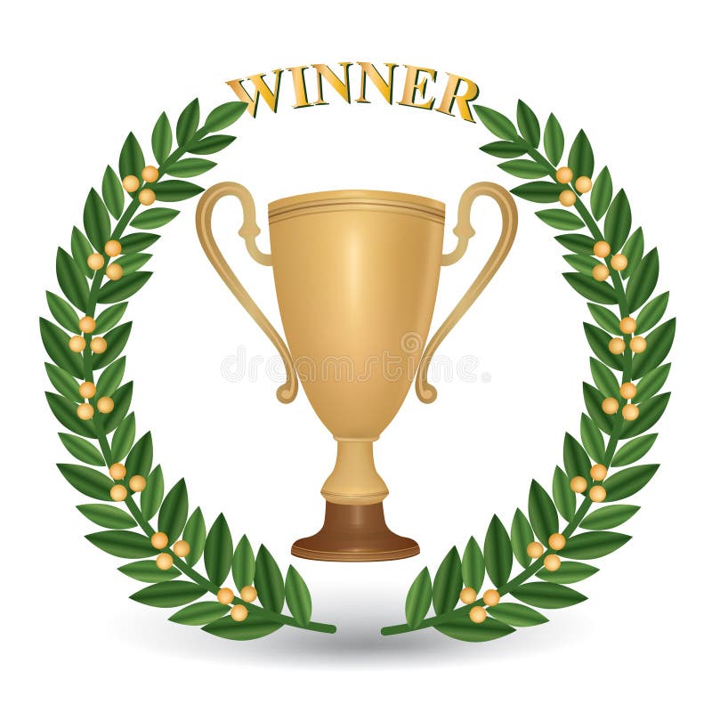 Segno Del Vincitore, Simbolo Illustrazione di Stock - Illustrazione di ...