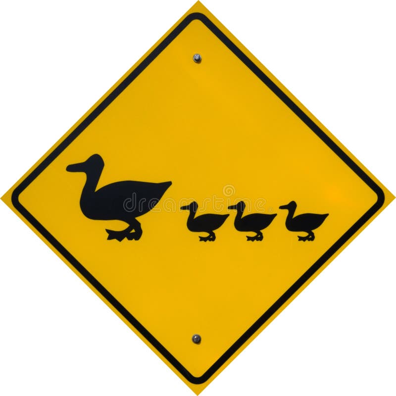 Segno Dell'incrocio Dell'anatra Immagine Stock - Immagine di ...