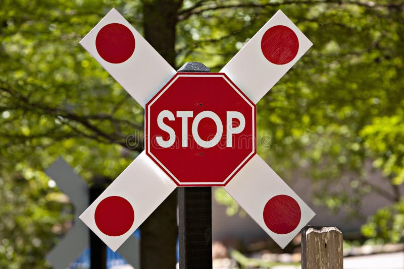 Segnaletica Di Incrocio. Segnale Di Passaggio Del Treno. Simbolo Di ...