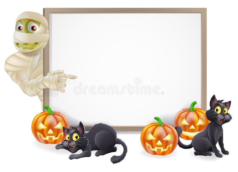 Segno Della Mummia Di Halloween Illustrazione Vettoriale ...