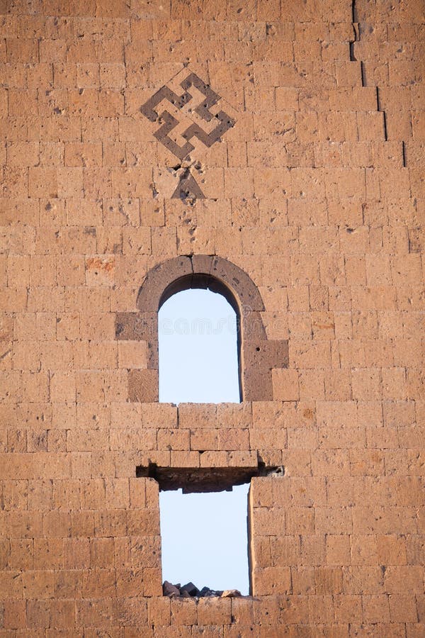 Segno Della Svastica Agli Ani, Turchia Immagine Stock - Immagine di ...