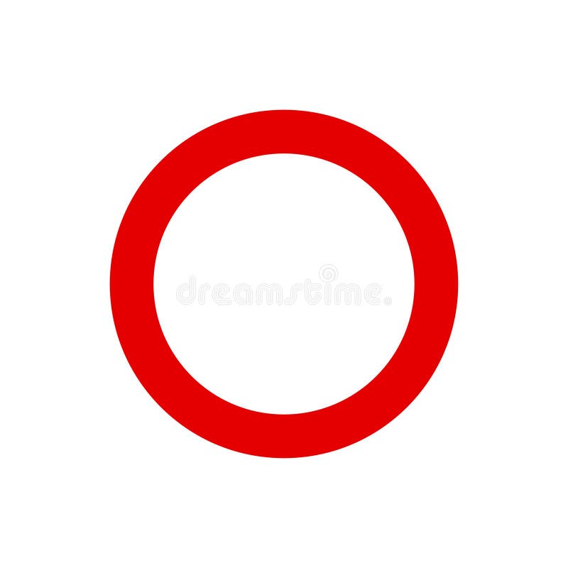 Segno Di Divieto Di Traffico, Segno Di Divieto Di Modo CERCHIO ROSSO ...