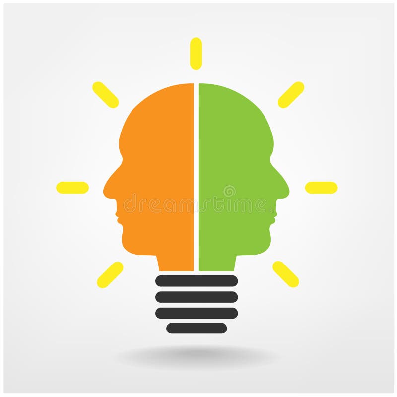 Segno Di Idee, Confrontante Le Idee Segno Illustrazione Vettoriale ...