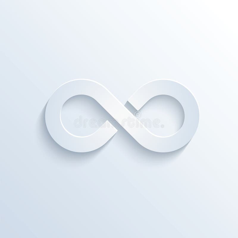 Segno Di Infinito Con Ombra Illustrazione Vettoriale - Illustrazione di ...