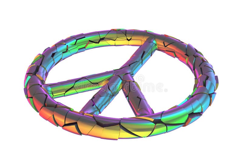 Segno Di Pace Rotto Della Guerra Immagine Stock - Illustrazione di ...