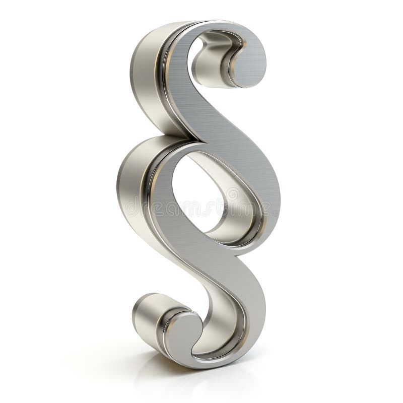 Illustrazione Di Simbolo Di Paragrafo 3d Illustrazione di Stock ...