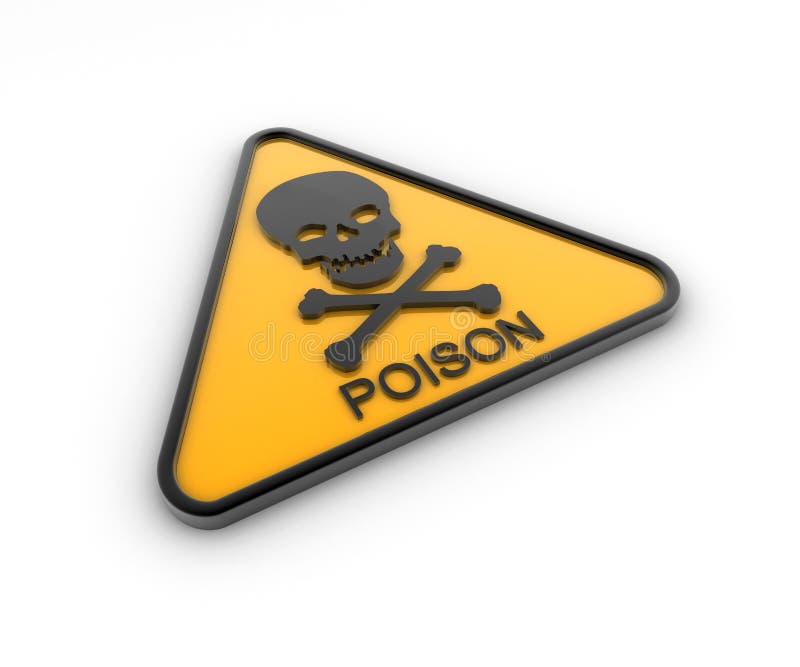 Segnale Di Pericolo Tossico Illustrazione di Stock - Illustrazione di ...